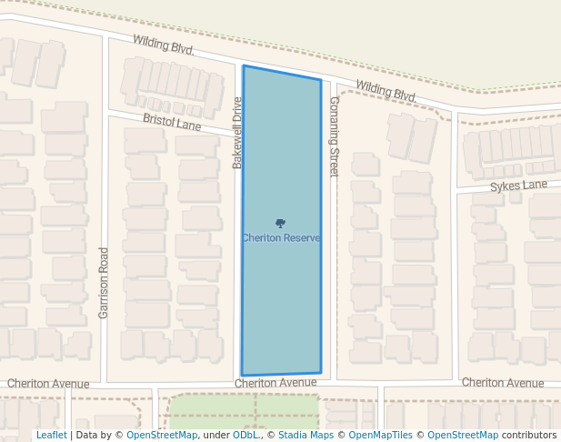 Cheriton Reserve in Ellenbrook | Map and Routes