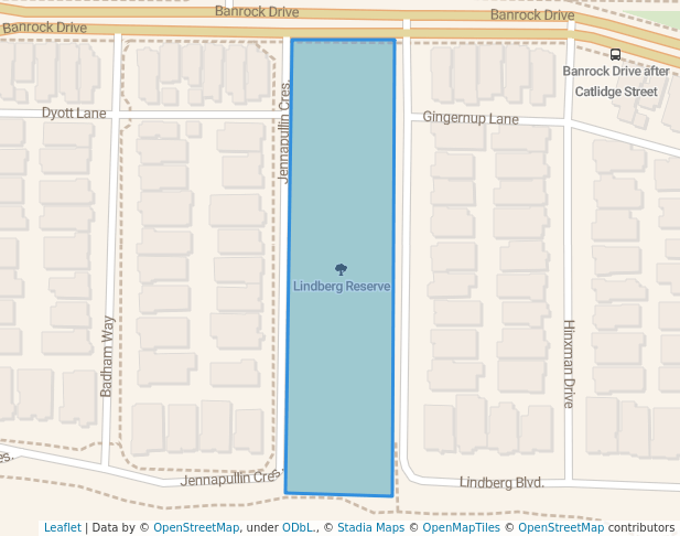 Lindberg Reserve in Ellenbrook | Map and Routes
