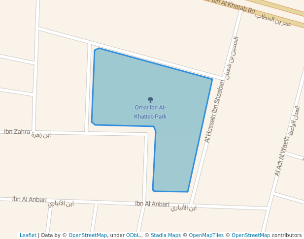 Omar Ibn Al-Khattab Park in الرياض | Map and Routes