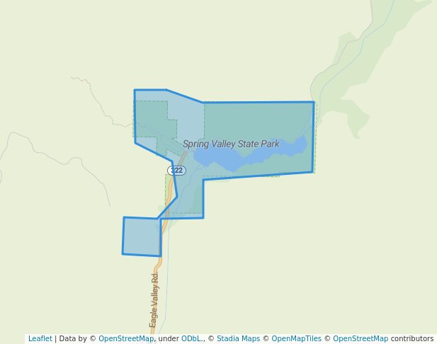 Spring Valley State Park in Pioche | Map and Routes