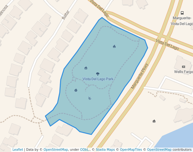 Vista Del Lago Park in Mission Viejo | Map and Routes