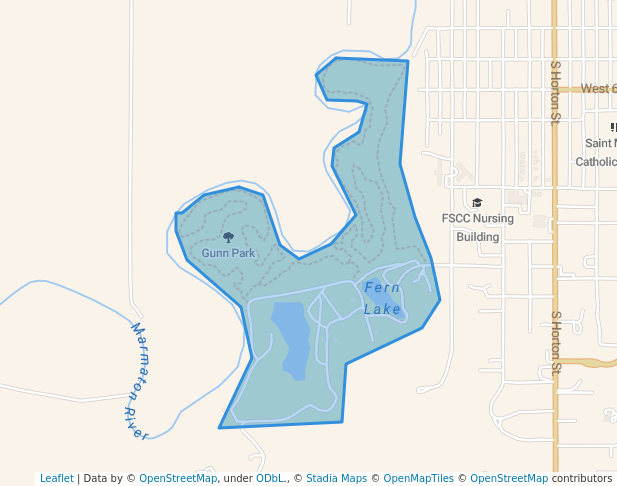 Gunn Park in Fort Scott | Map and Routes
