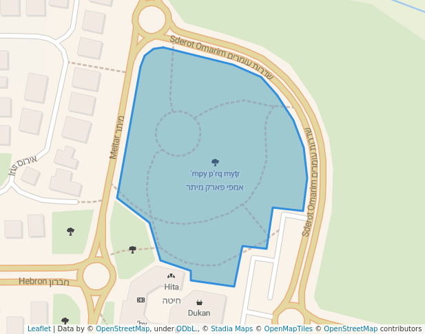 אמפי פארק מיתר in Meitar | Map and Routes