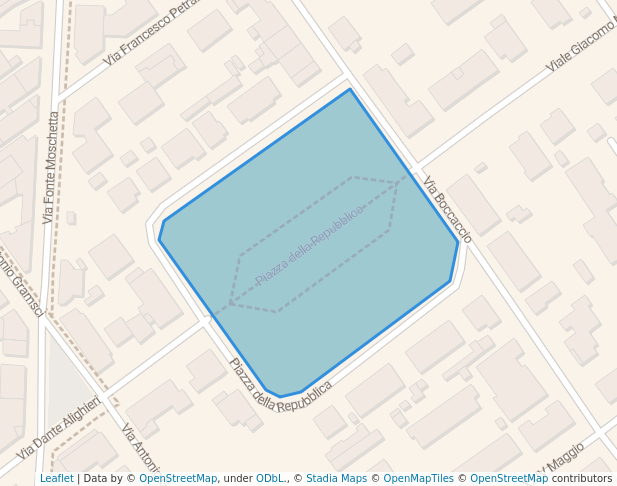 Piazza della Repubblica in Montevarchi | Map and Routes