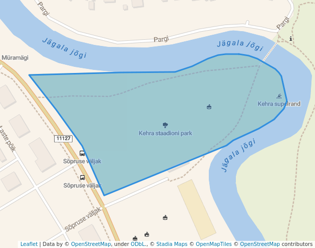 Kehra staadioni park in Kehra | Map and Routes