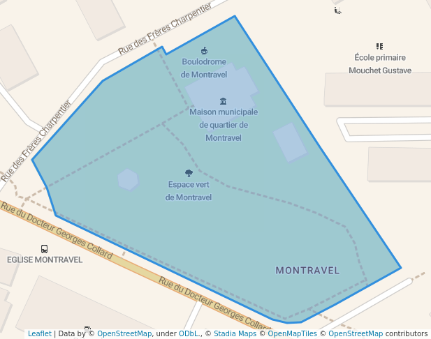 Espace vert de Montravel in Nouméa | Map and Routes