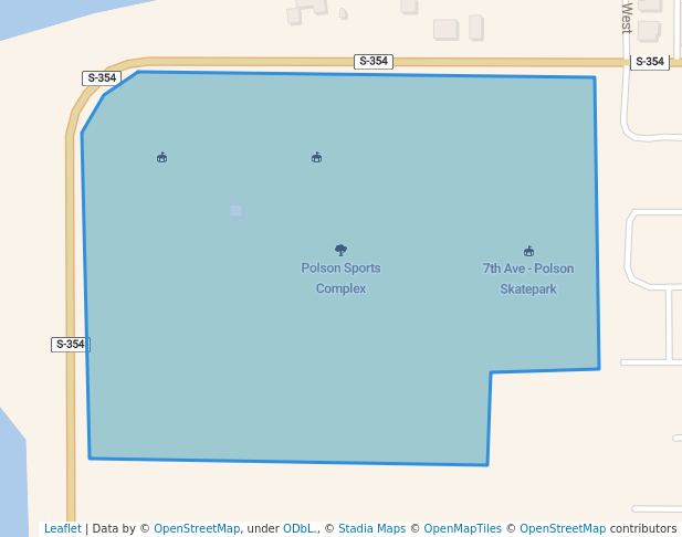 Polson Sports Complex in Polson | Map and Routes