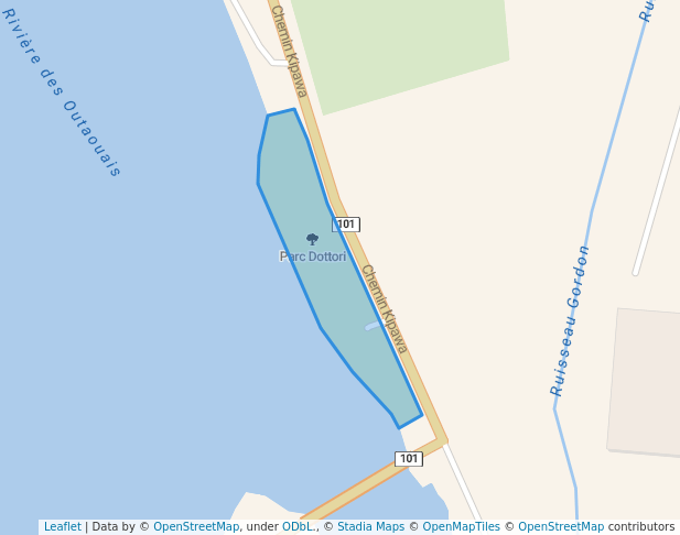 Parc Dottori in Témiscaming | Map and Routes