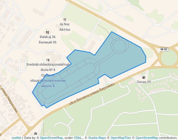 парк отдыха Достык in Aktobe | Map and Routes