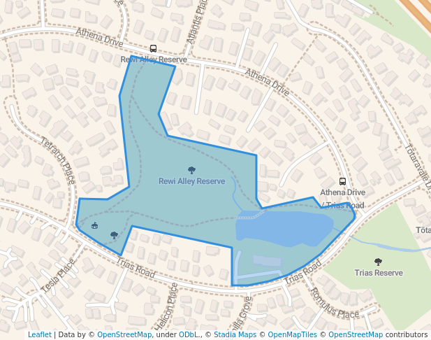 Rewi Alley Reserve in Auckland | Map and Routes