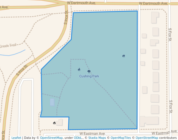 Cushing Park in Englewood | Map and Routes