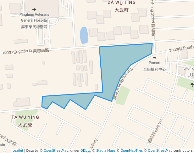 Wuchang Park in Pingtung | Map and Routes