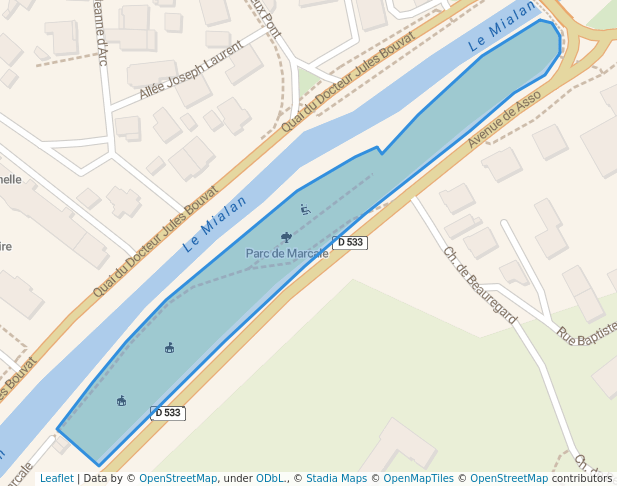 Parc de Marcale in Saint-Péray | Map and Routes