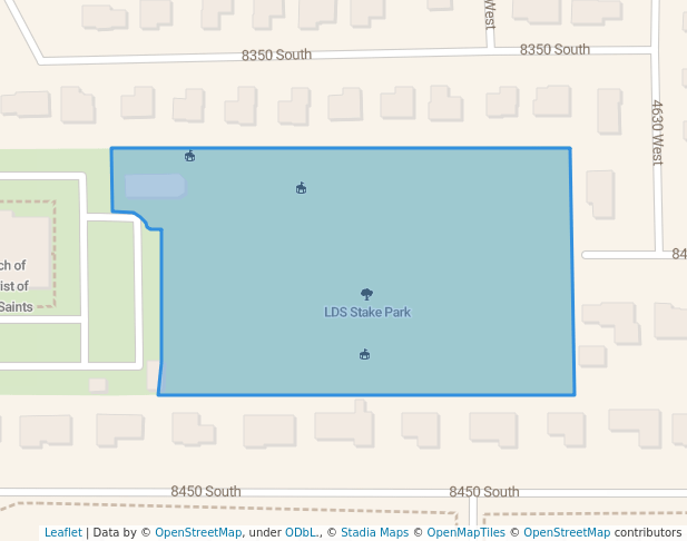 LDS Stake Park in West Jordan | Map and Routes