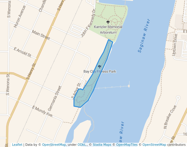 Bay City Fitness Park in Bay City | Map and Routes