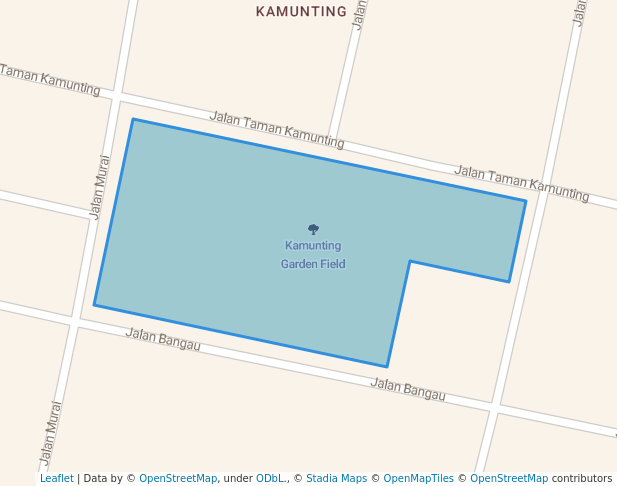 Kamunting Garden Field in Kamunting | Map and Routes