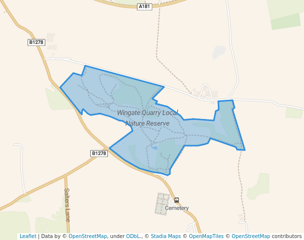 Wingate Quarry Local Nature Reserve in Wheatley Hill | Map and Routes
