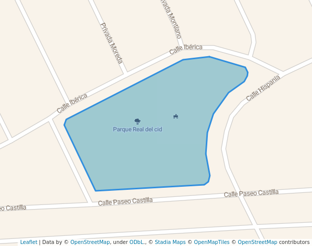 Parque Real del cid in Ojo de Agua | Map and Routes