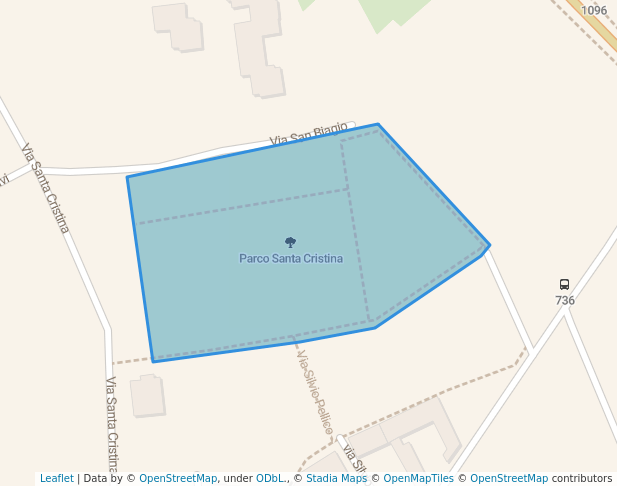 Parco Santa Cristina in Treviolo | Map and Routes