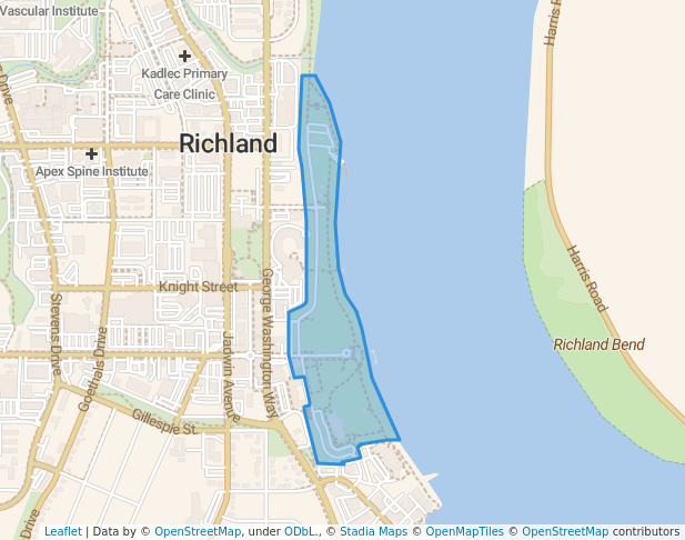 Howard Amon Park in Richland | Map and Routes
