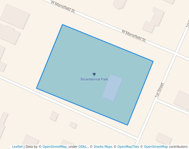 Bicentennial Park in Sanderson | Map and Routes