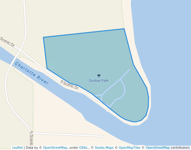 Dunbar Park in Barbeau | Map and Routes