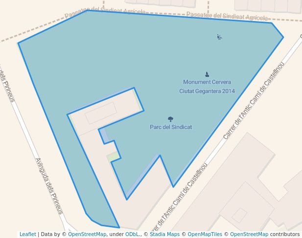 Parc del Sindicat in Cervera | Map and Routes