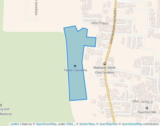 Taman Casuarina in Jakarta | Map and Routes