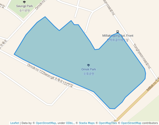 Omok Park in Euijeongbu | Map and Routes