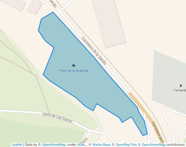 Parc de la Granota in Castelldefels | Map and Routes