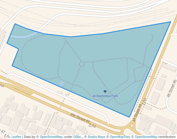 Al Rashidiya Park in Dubai | Map and Routes