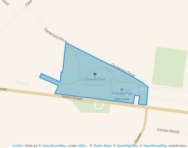 Cooinda Park in Wyalong | Map and Routes