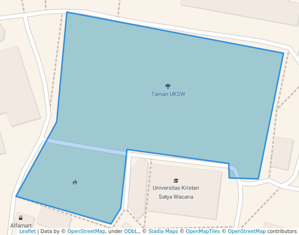 Taman UKSW in Salatiga | Map and Routes