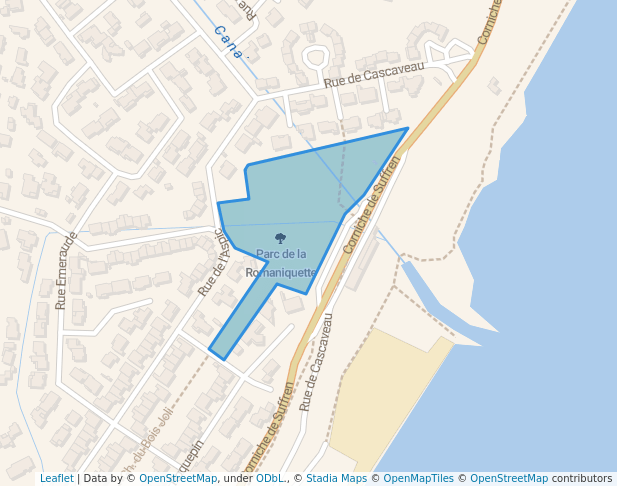 Parc de la Romaniquette in Istres | Map and Routes