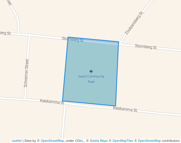 Sasol Community Park in Sasolburg | Map and Routes