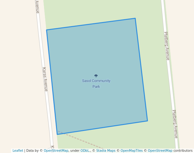 Sasol Community Park in Sasolburg | Map and Routes