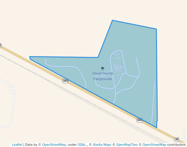 Deuel County Fairgrounds in Chappell | Map and Routes