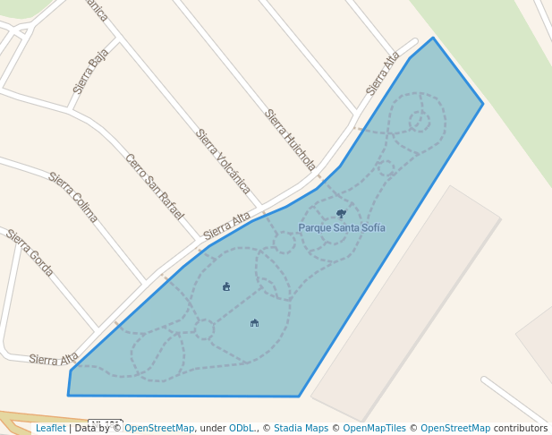 Parque Santa Sofía in Ciudad Apodaca | Map and Routes