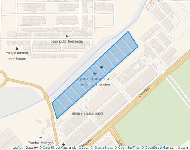 perumahan winner millenium mansion in Batam | Map and Routes