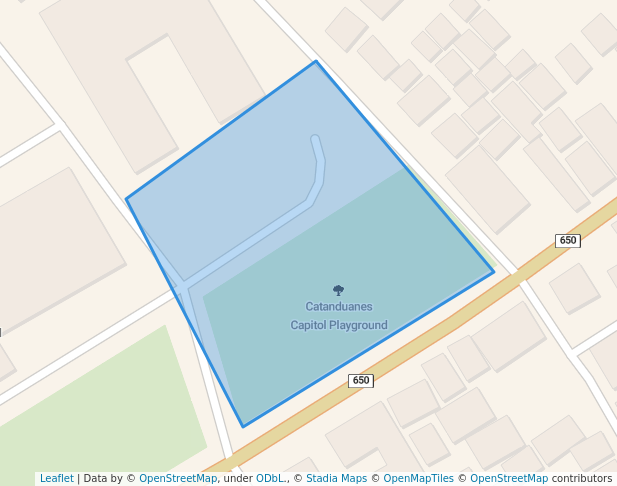 Catanduanes Capitol Playground in Virac | Map and Routes