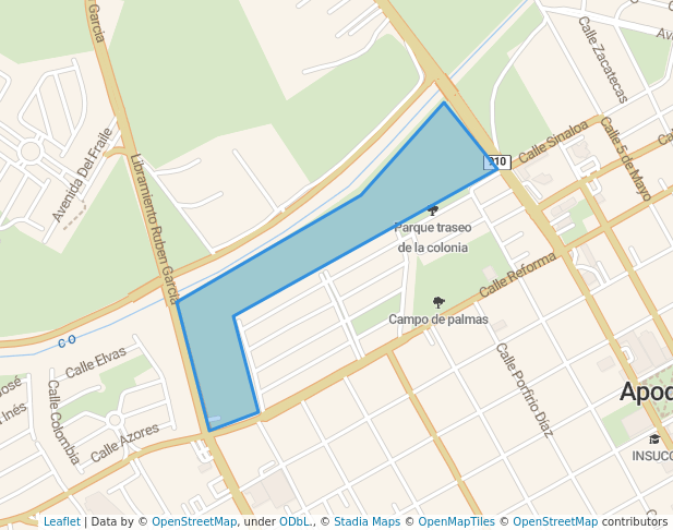 Campo trasero in Ciudad Apodaca | Map and Routes