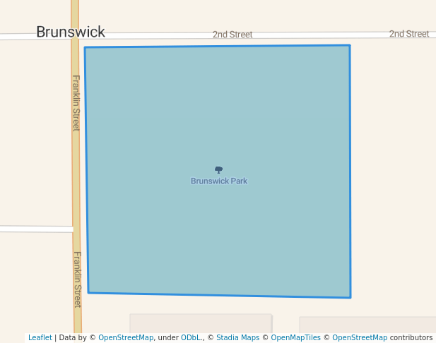 Brunswick Park in Brunswick | Map and Routes