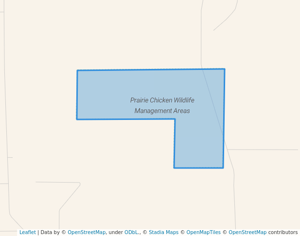 Prairie Chicken Wildlife Management Areas in Elida | Map and Routes