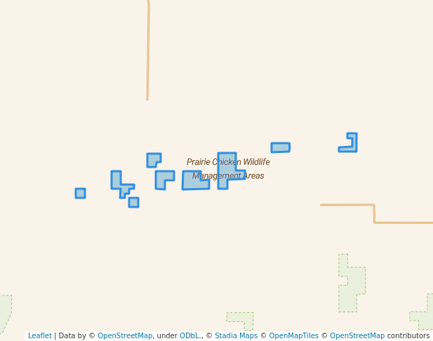 Prairie Chicken Wildlife Management Areas in Elida | Map and Routes