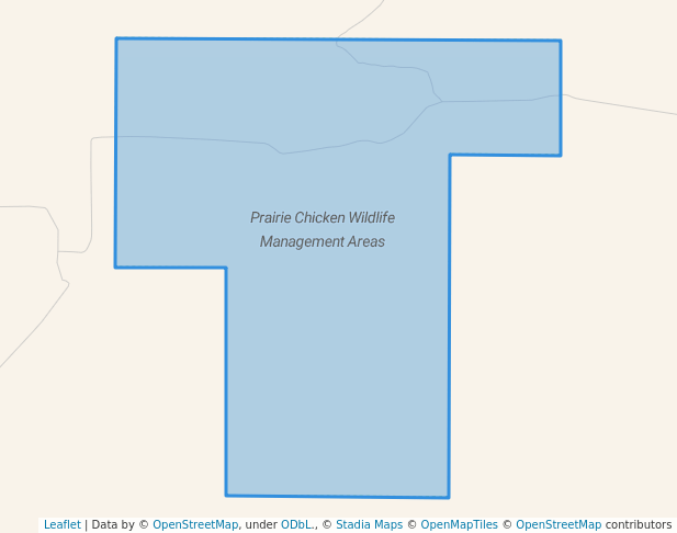 Prairie Chicken Wildlife Management Areas in Elida | Map and Routes