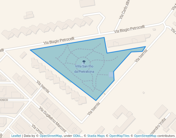 Villa San Pio da Pietrelcina in Partinico | Map and Routes