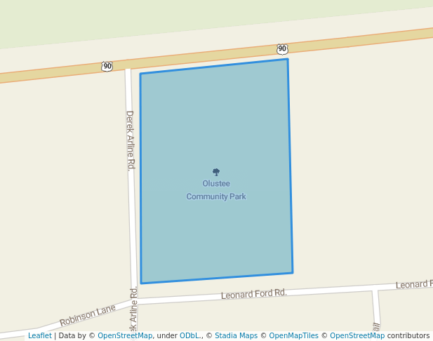 Olustee Community Park in Sanderson | Map and Routes