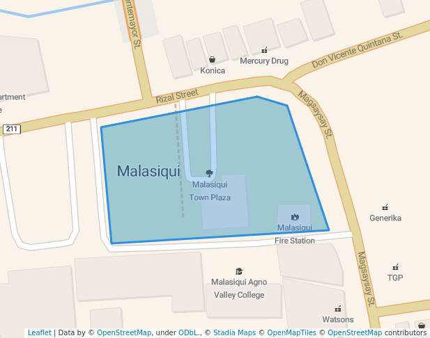 Malasiqui Town Park in Malasiqui | Map and Routes