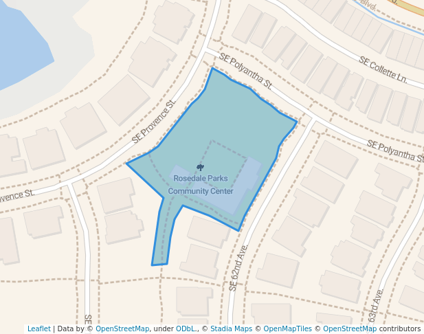 Rosedale Parks Community Center in Hillsboro | Map and Routes