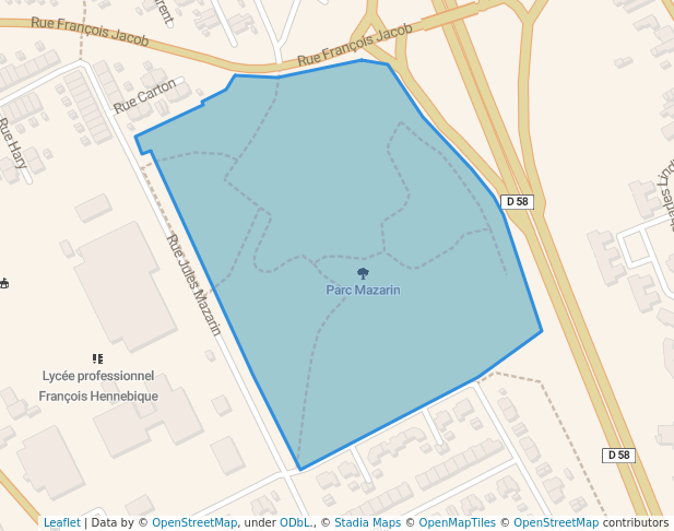 Parc Mazarin in Liévin | Map and Routes